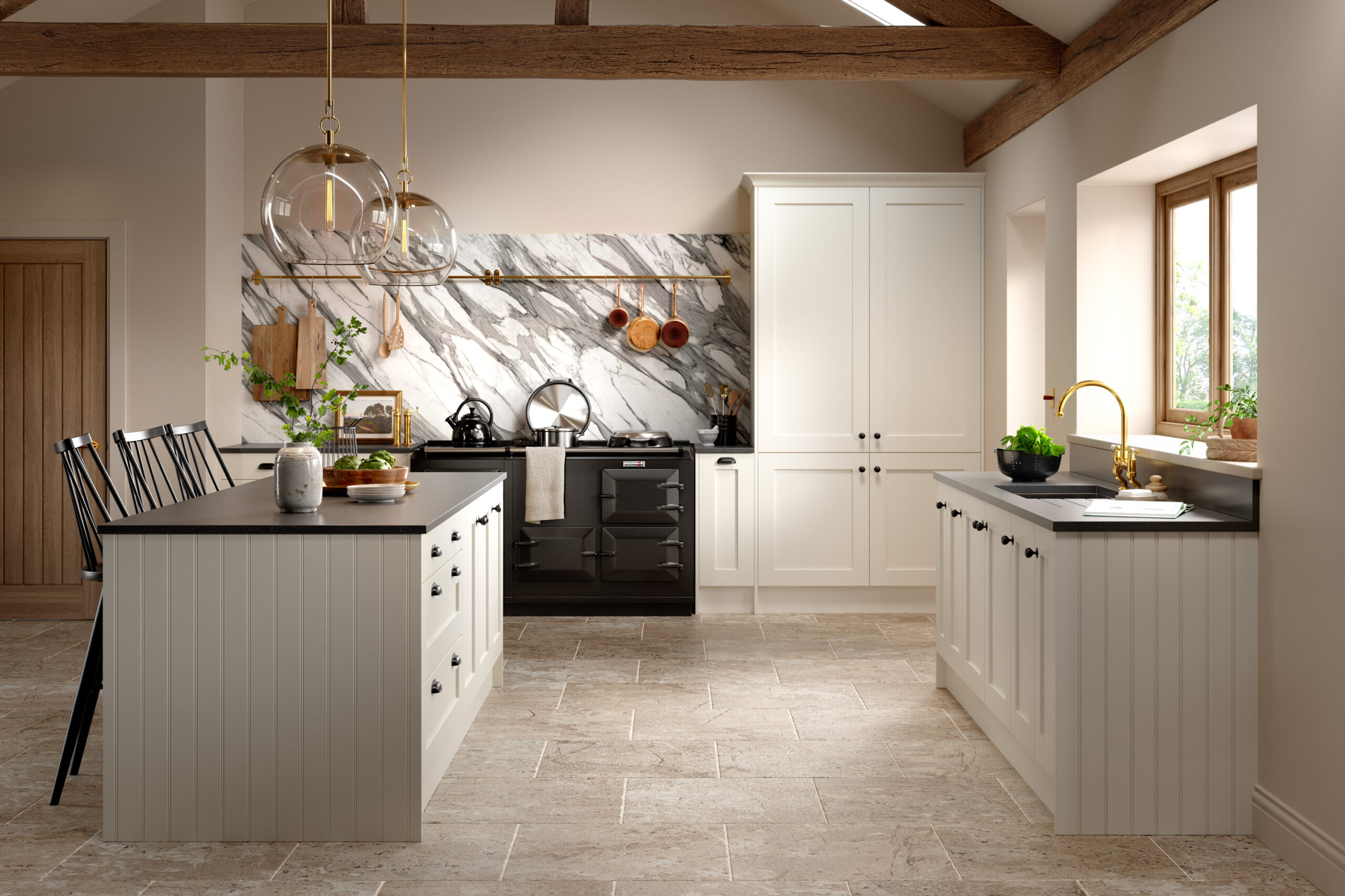 Mediterranean-Inspired Kitchen Refresh with Textural Fronts