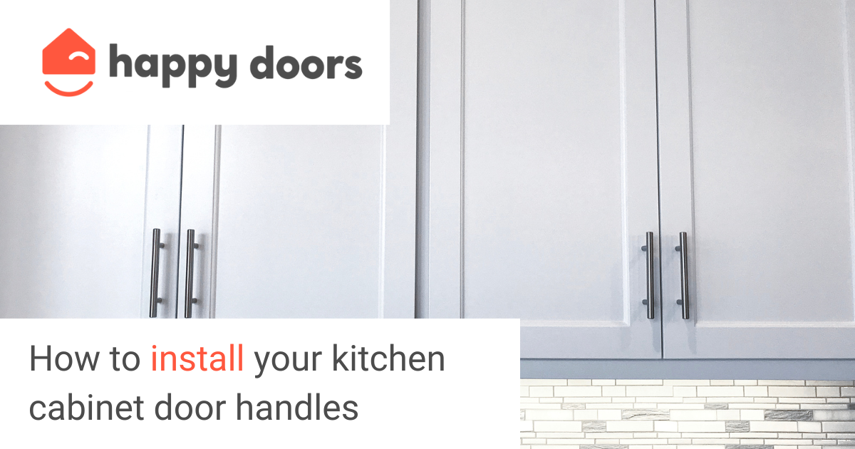 How to install a kitchen door handle